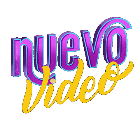 Lettering Nuevo Video Sticker by Jenn Arregocés for iOS & Android | GIPHY