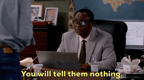 Dont Say A Word Silence GIF by CBS - Find & Share on GIPHY