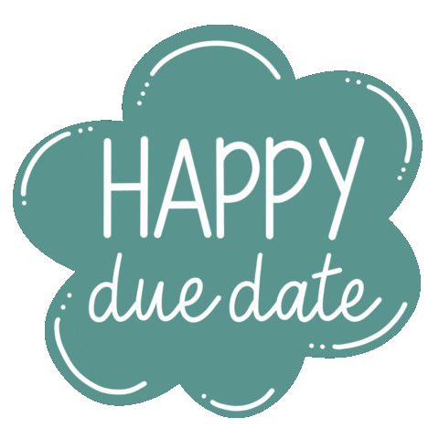Due Date Baby Sticker for iOS & Android | GIPHY