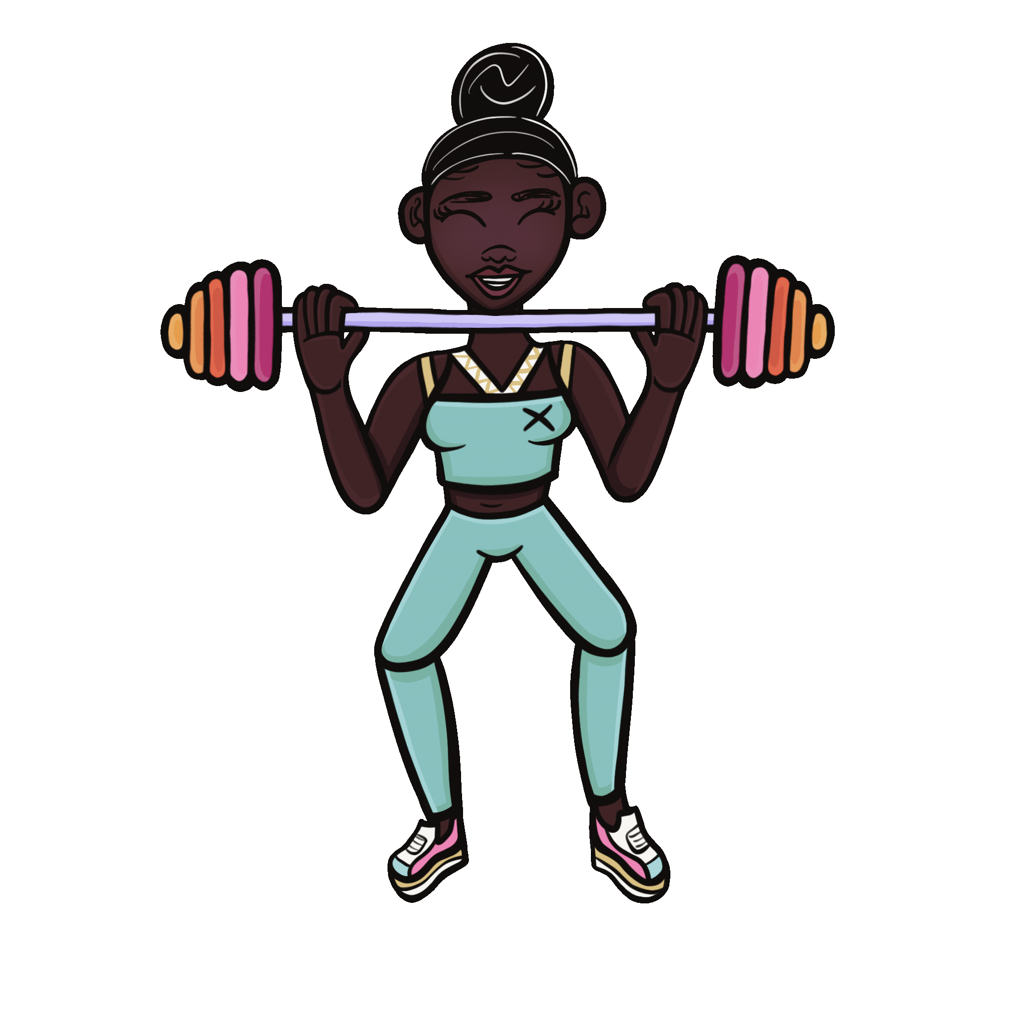Fitness Workout Sticker by JellaCreative for iOS & Android | GIPHY