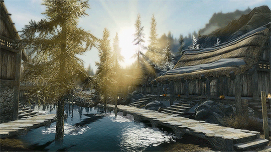 Skyrim Moving Wallpaper