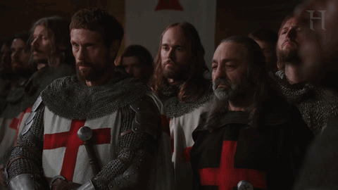 Simon Merrells Knight GIF by HISTORY UK - Find & Share on GIPHY
