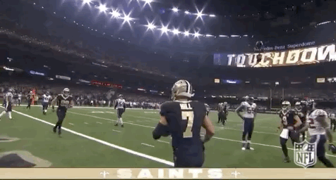Jumping New Orleans Saints GIF by NFL - Find & Share on GIPHY