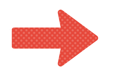 Red Arrow Polka Dots Sticker by PopWorks for iOS & Android | GIPHY