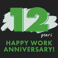 Happy 12th Work Anniversary