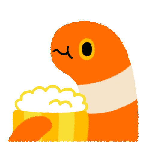 Garden Eel Eating Sticker by pikaole for iOS & Android | GIPHY