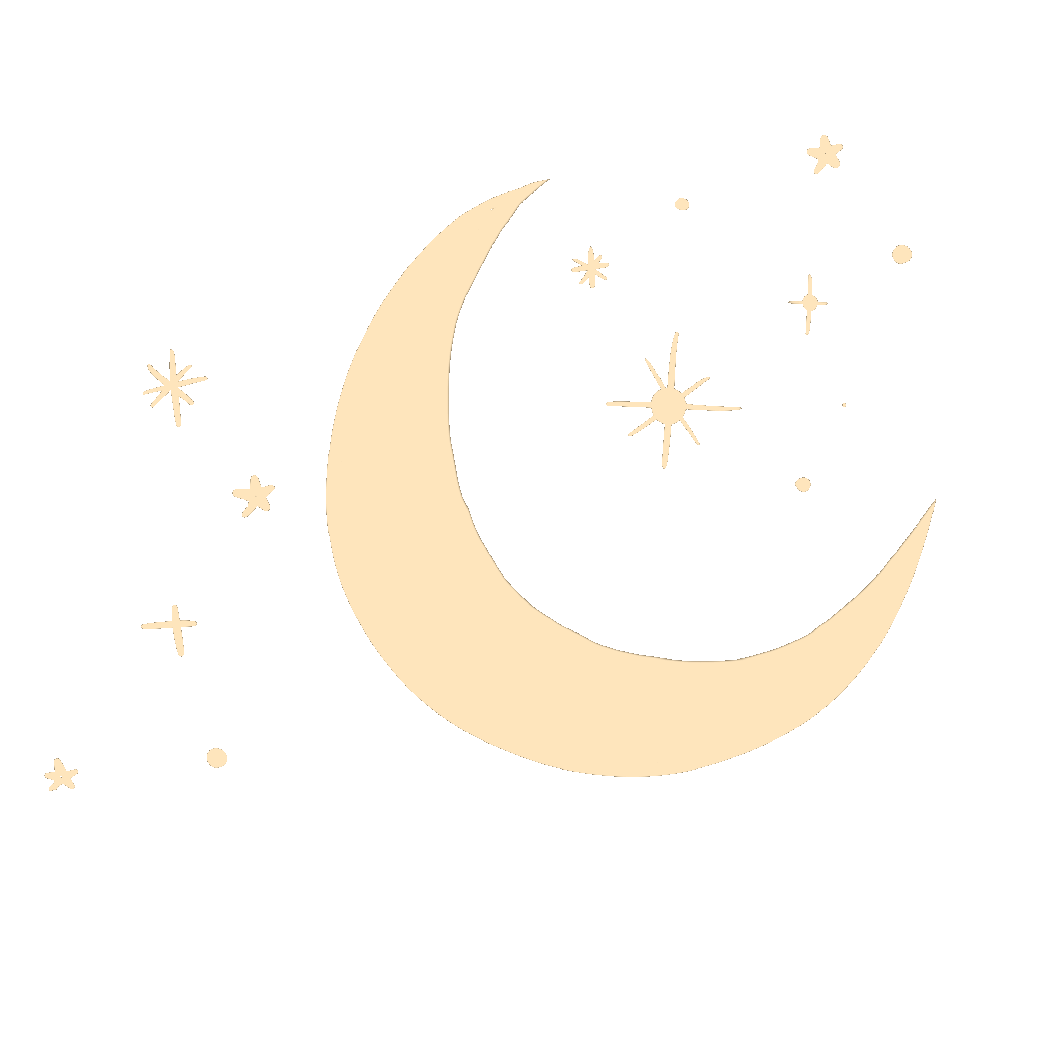 Night Stars Sticker by Lauren Fox for iOS & Android | GIPHY