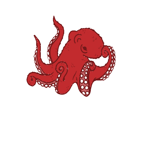 Octopus Cephalopod Sticker by Fin Pin Shop for iOS & Android | GIPHY