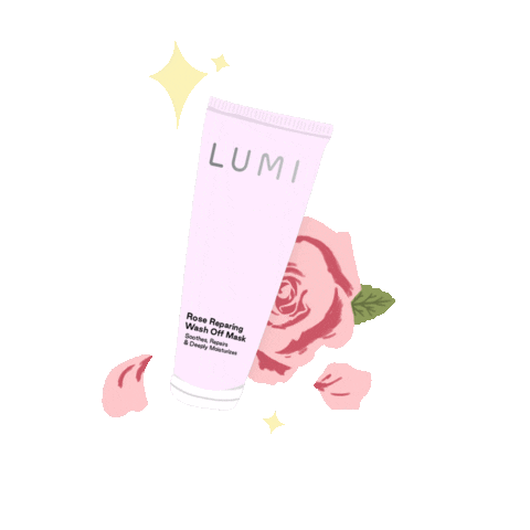 Rose Gleaming Sticker by LUMI Beauty for iOS & Android | GIPHY