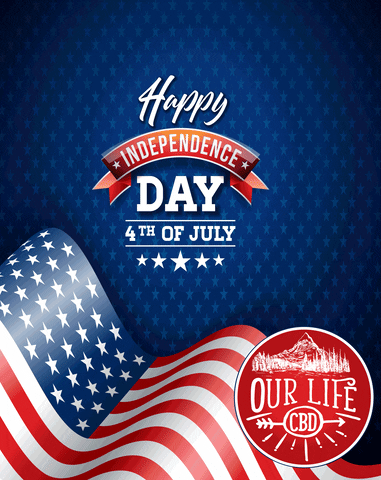 Happy Independence Day GIF by info@ourlifecbd.com - Find & Share on GIPHY