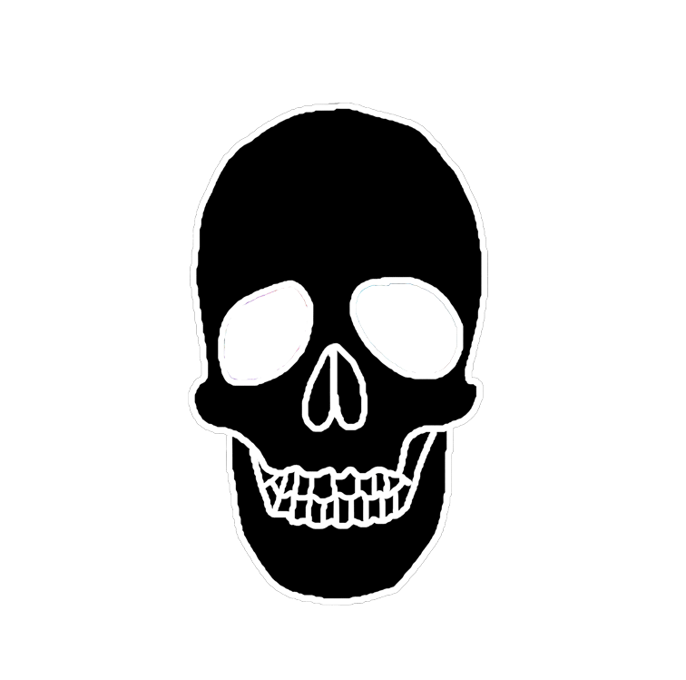Halloween Skull Sticker by littlekingdoms for iOS & Android | GIPHY