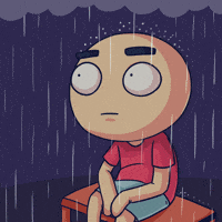 Alone In The Rain Gif