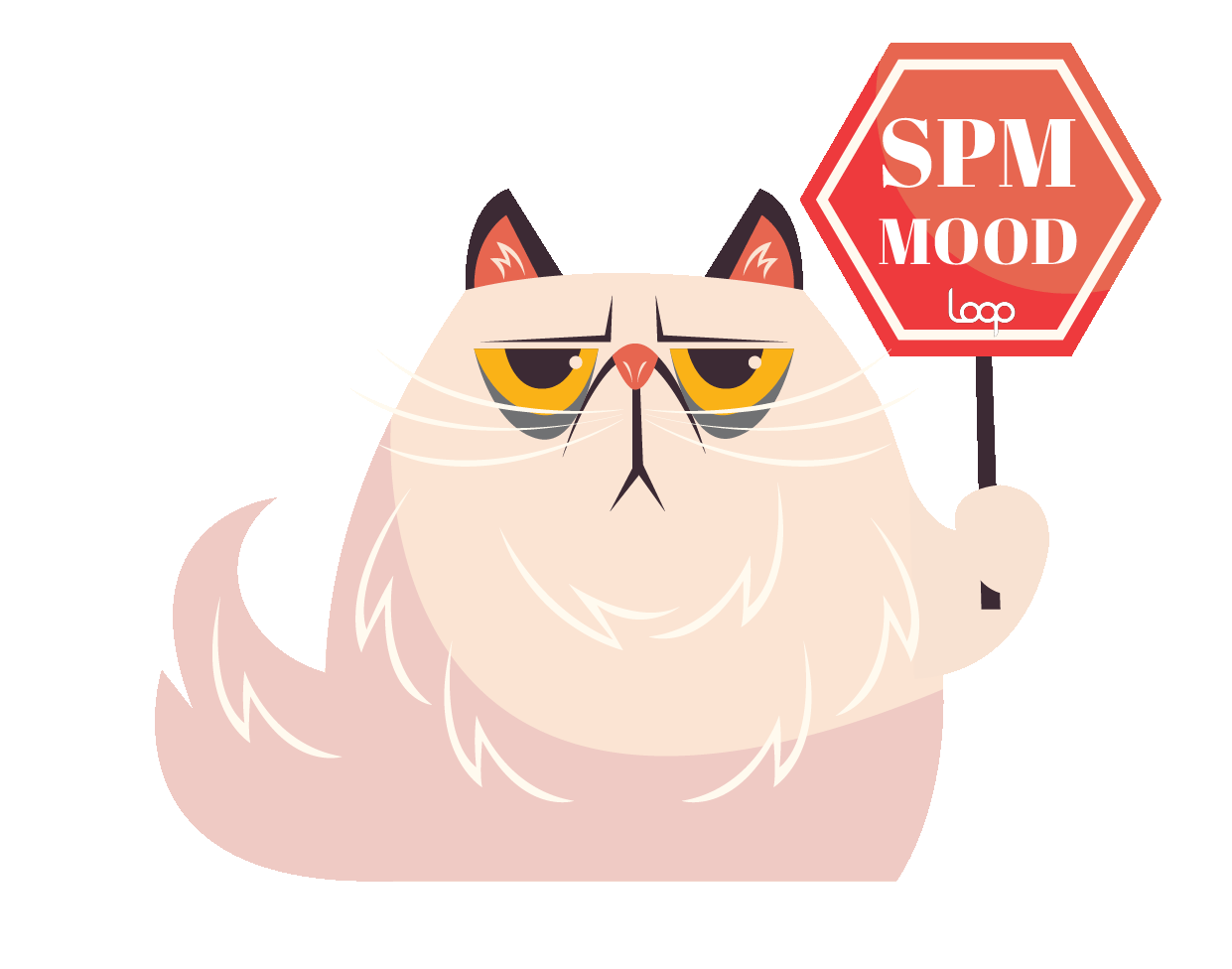 Cat Mood Sticker by Her Loop for iOS & Android | GIPHY
