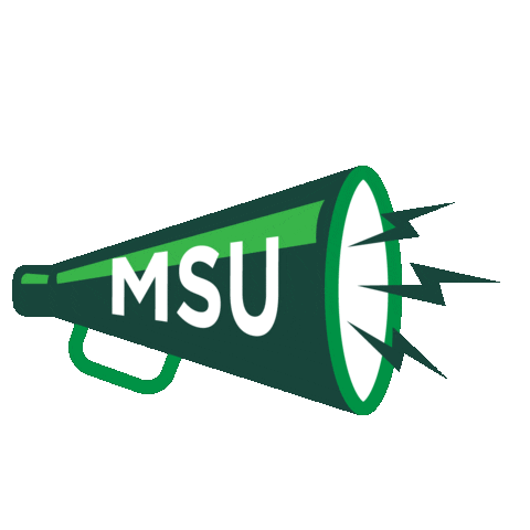 Msu Go Green Sticker by Michigan State University for iOS & Android | GIPHY