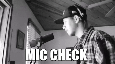 Microphone Mic Check GIF by LiL Renzo - Find & Share on GIPHY