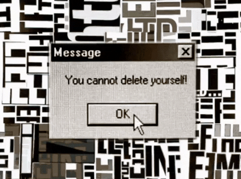 Delete-yourself GIFs - Get the best GIF on GIPHY