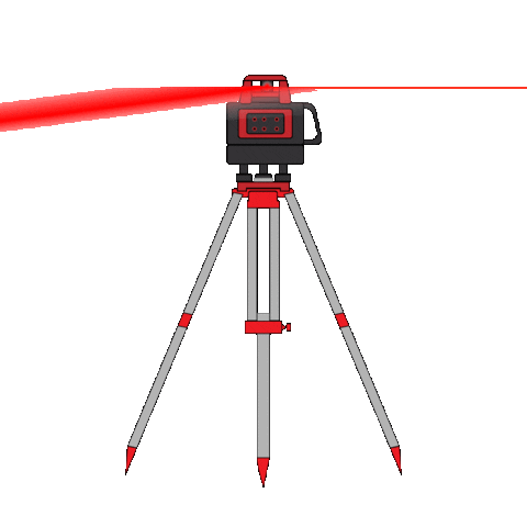 Laser Level Sticker by Nieruchomoscioteka for iOS & Android | GIPHY
