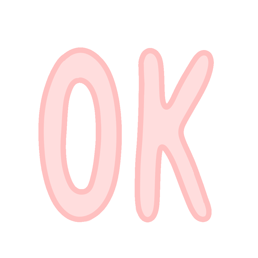 Pink Ok Sticker by odsanyu for iOS & Android | GIPHY