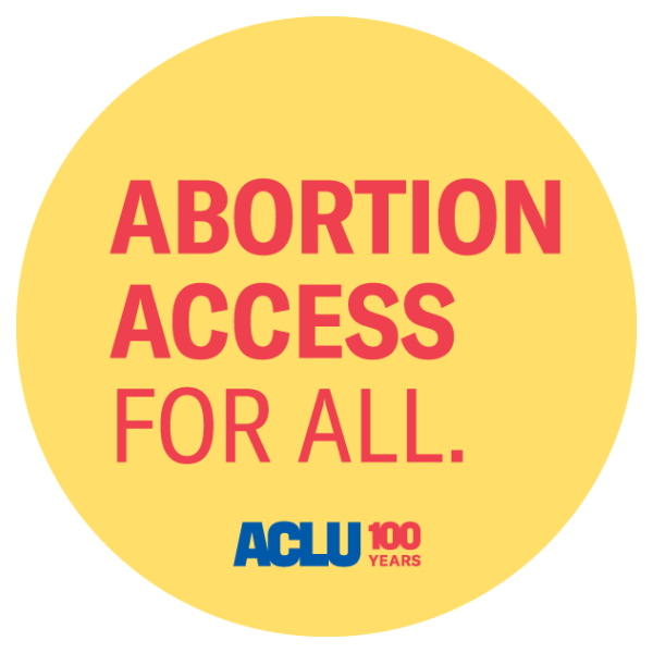Reproductive Rights Abortion Access Sticker by ACLU for iOS & Android ...