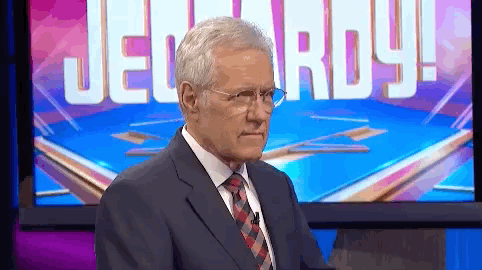 Alex Trebek GIF by Jeopardy! - Find & Share on GIPHY