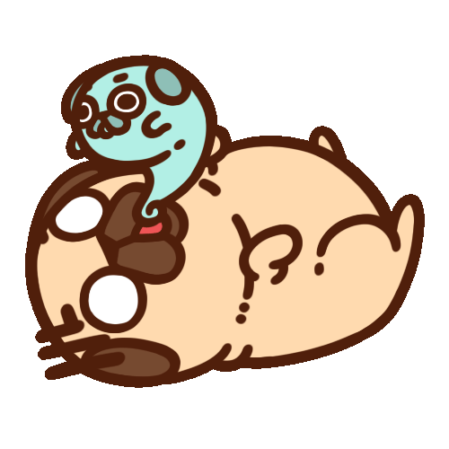Tired Ghost Sticker by Puglie Pug for iOS & Android | GIPHY