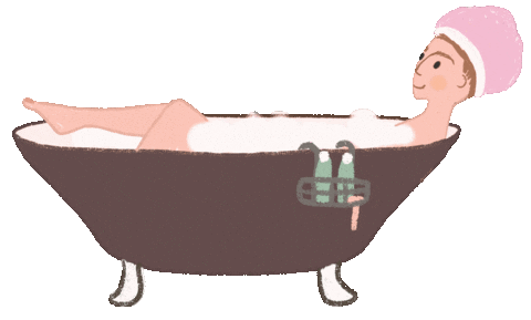 Bath Bathroom Sticker by Ash Sta. Teresa for iOS & Android | GIPHY