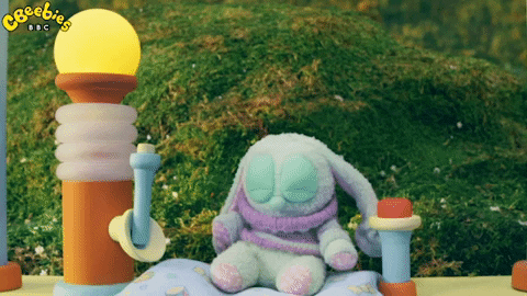 Sleepy Bunny Rabbit GIF by CBeebies HQ - Find & Share on GIPHY