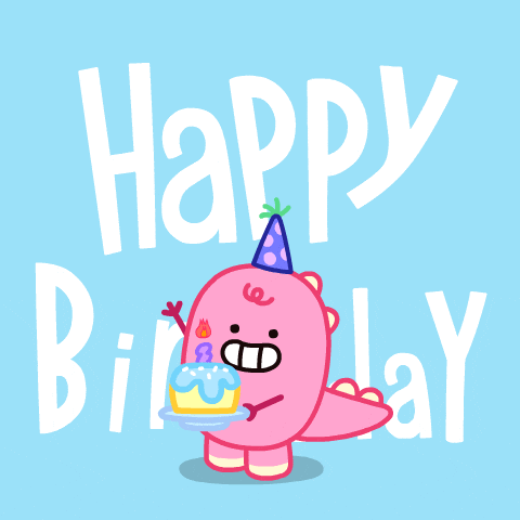 Feliz Cumple Happy Birthday GIF by DINOSALLY - Find & Share on GIPHY