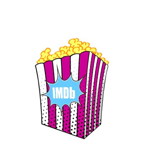 Behind The Scenes Popcorn Sticker by IMDb for iOS & Android | GIPHY