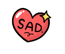 Sad Heart Sticker for iOS & Android | GIPHY