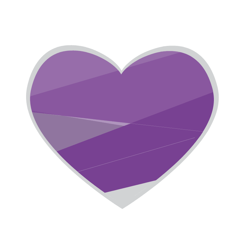 Heart Purpleheart Sticker by SaskPolytech for iOS & Android | GIPHY