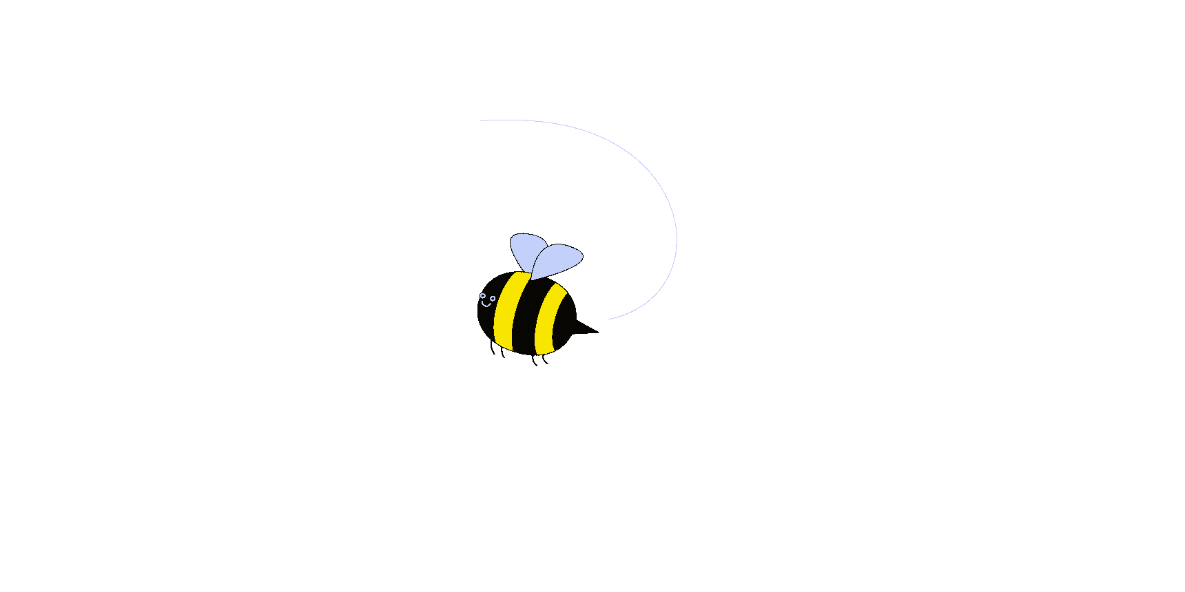 Bee Flying Sticker by Peter Steineck for iOS & Android | GIPHY