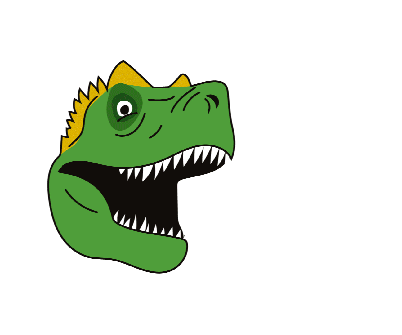 T-Rex Lol Sticker by Hack in the Woods for iOS & Android | GIPHY
