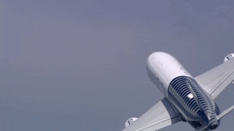 Airplane Aircraft GIF by Safran - Find & Share on GIPHY