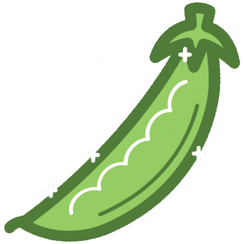 Snap Pea Food Sticker by FarmBot for iOS & Android | GIPHY