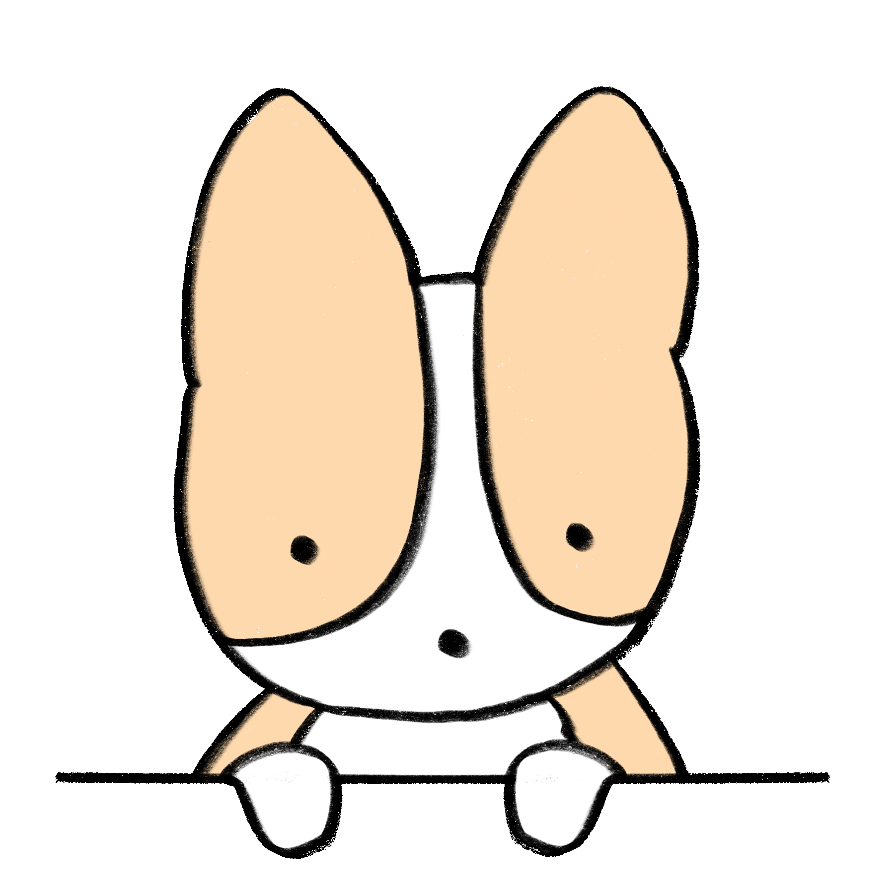 Scared Dog Sticker by Tiffbits for iOS & Android | GIPHY