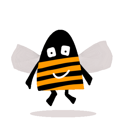 Character Bee Sticker by fngrpns for iOS & Android | GIPHY