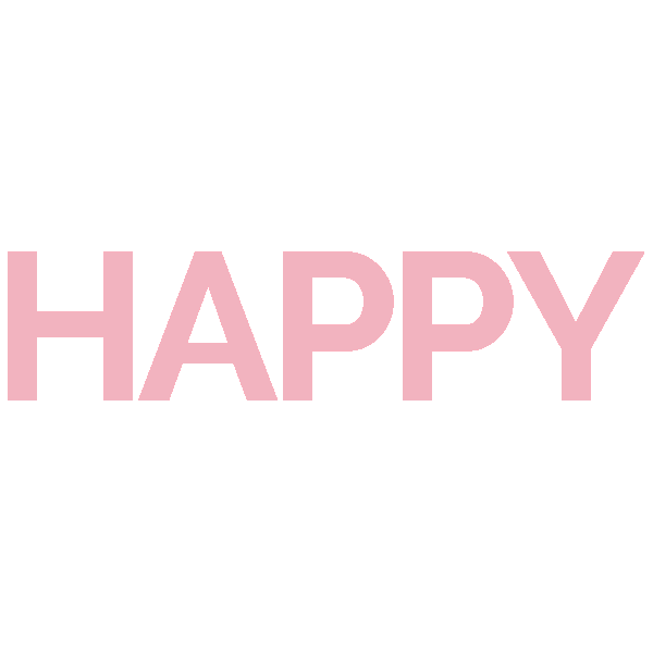 Happy Pink Sticker by LovEvolution for iOS & Android | GIPHY