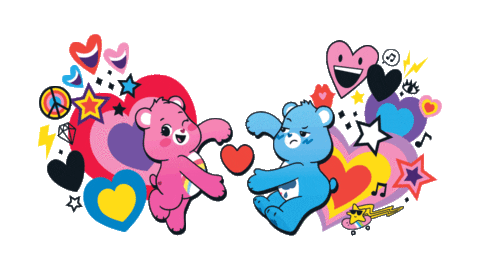 Share Love Sticker by Care Bear Stare! for iOS & Android | GIPHY