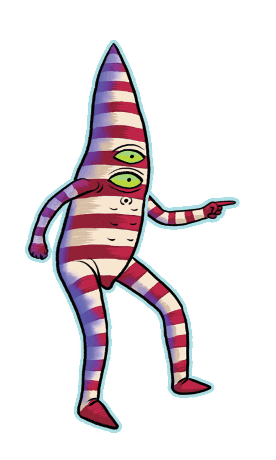 Look No Sticker by LURK for iOS & Android | GIPHY