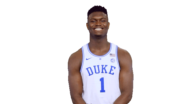 Zion Williamson Sport Sticker by Duke Men's Basketball for iOS ...