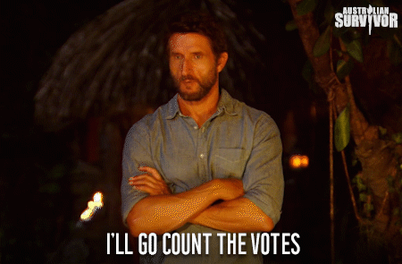I'Ll Go Count The Votes GIF by Australian Survivor - Find & Share on GIPHY