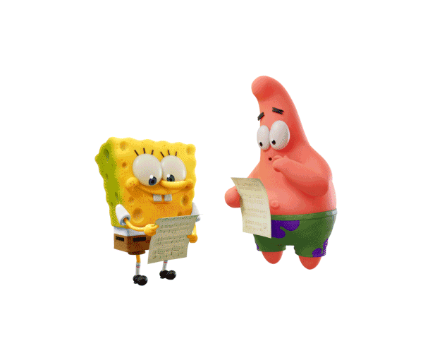 Spongebob And Patrick Running Gif