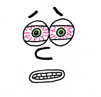 Tired Red Eyes Cartoon