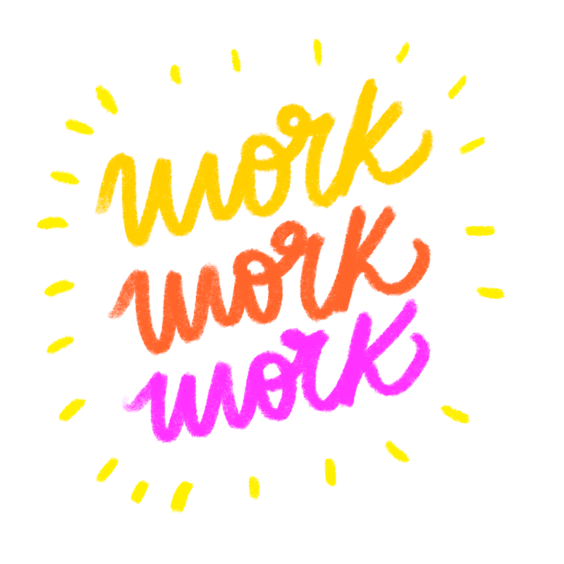 Fun Working Sticker by Ilustralle for iOS & Android | GIPHY