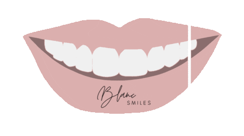Teeth Whitening Sticker by Blanc Smiles for iOS & Android | GIPHY