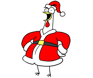 Christmas Chicken GIF by happydog - Find & Share on GIPHY