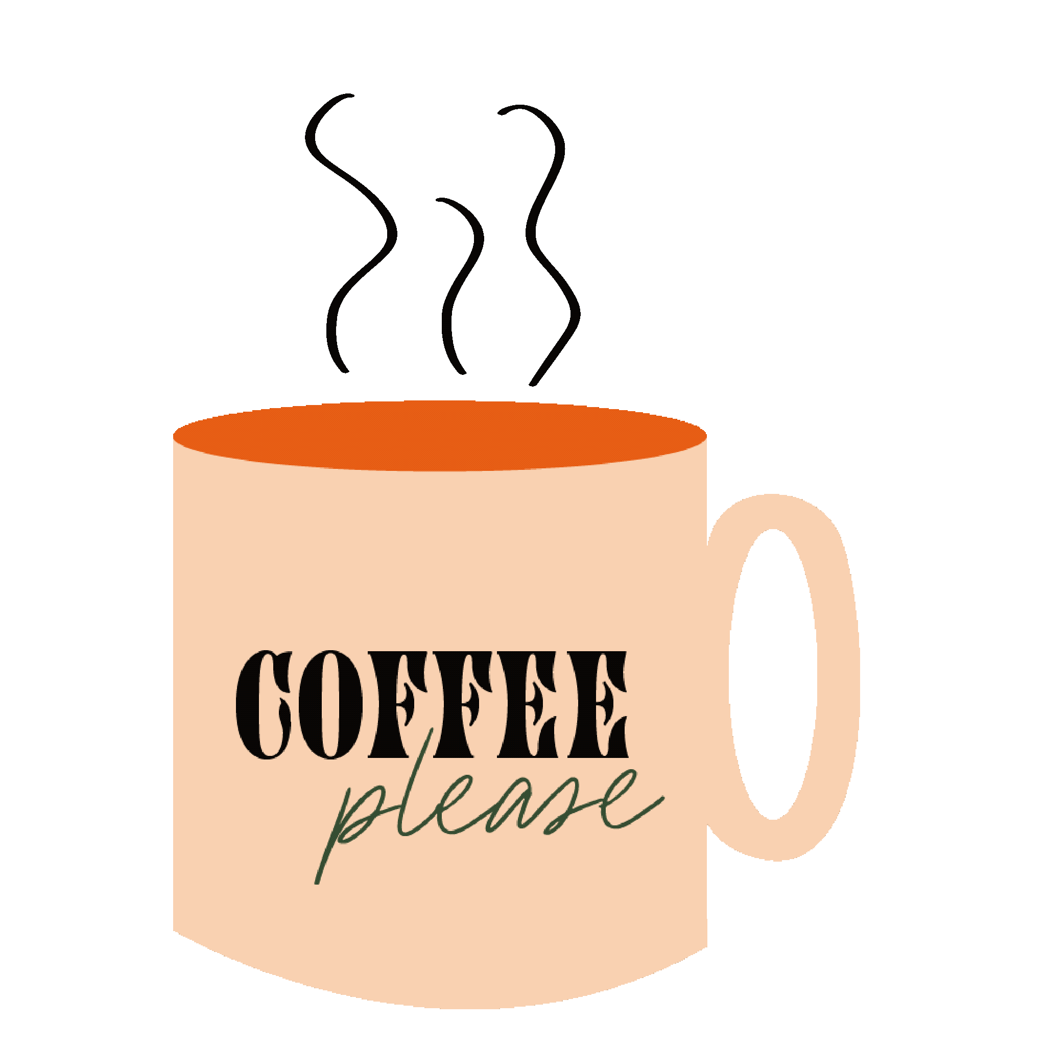Good Morning Coffee Sticker by Hello Big Idea for iOS & Android | GIPHY