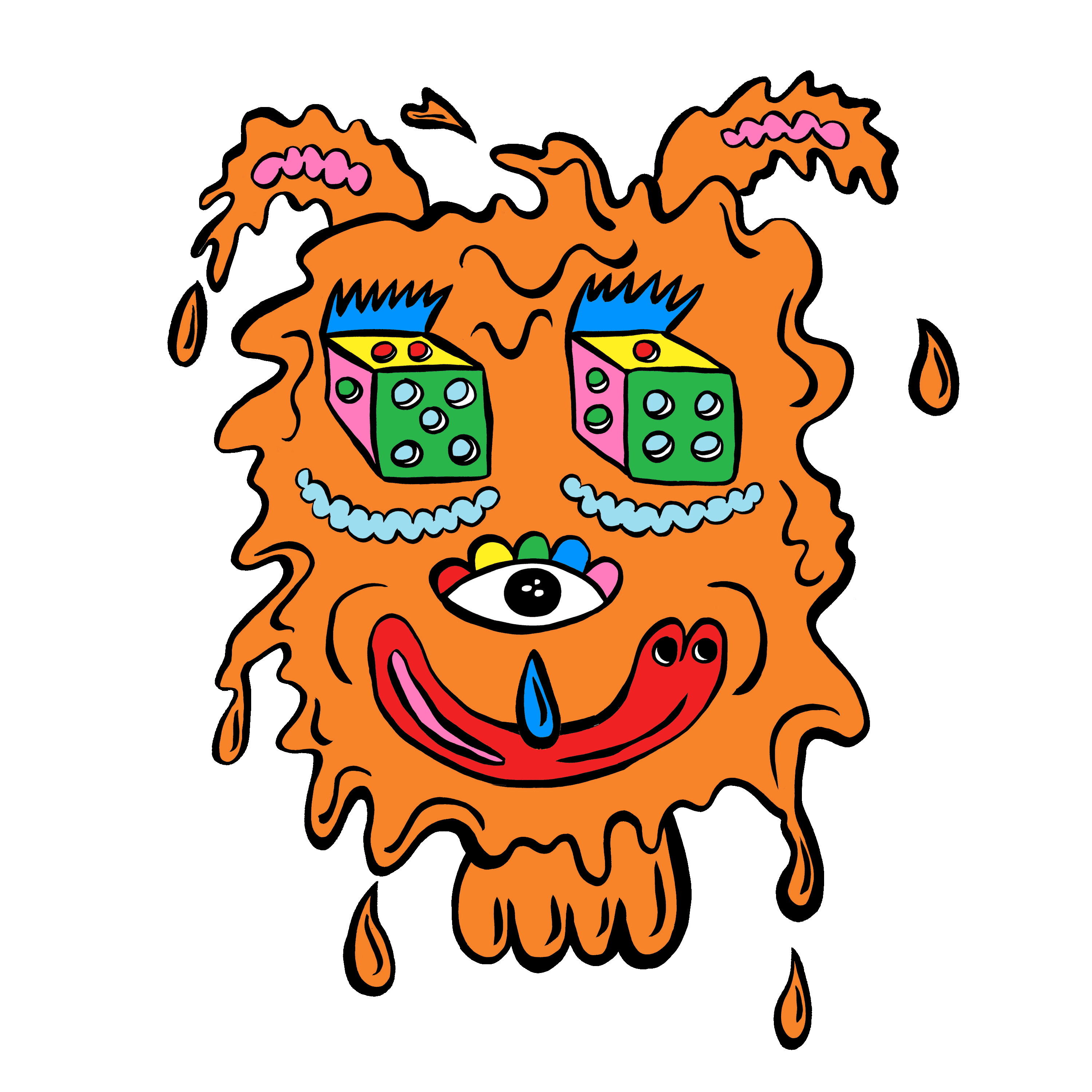 Eye Dice Sticker by hollysimple for iOS & Android | GIPHY