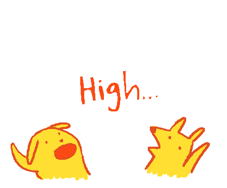 High Five Sticker by Sarah Oh for iOS & Android | GIPHY